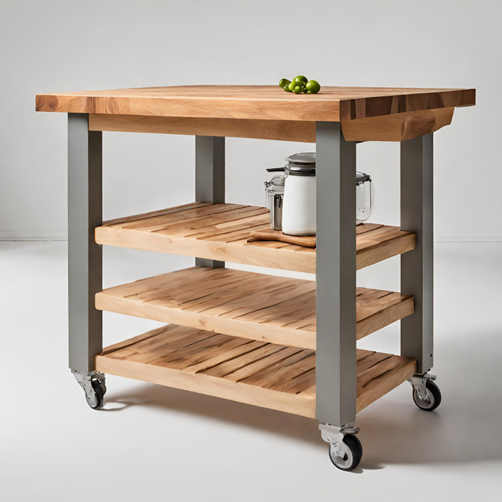 Butcher Block Kitchen Carts – Bundle Abode